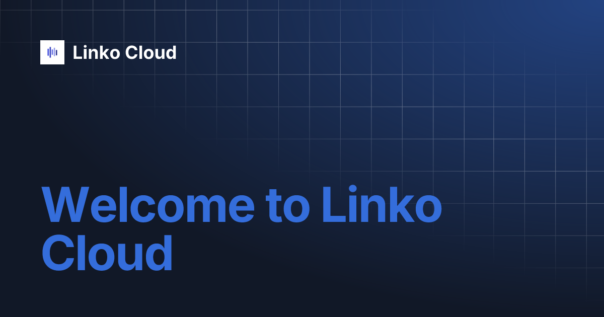 Welcome to Linko Cloud | Linko Cloud